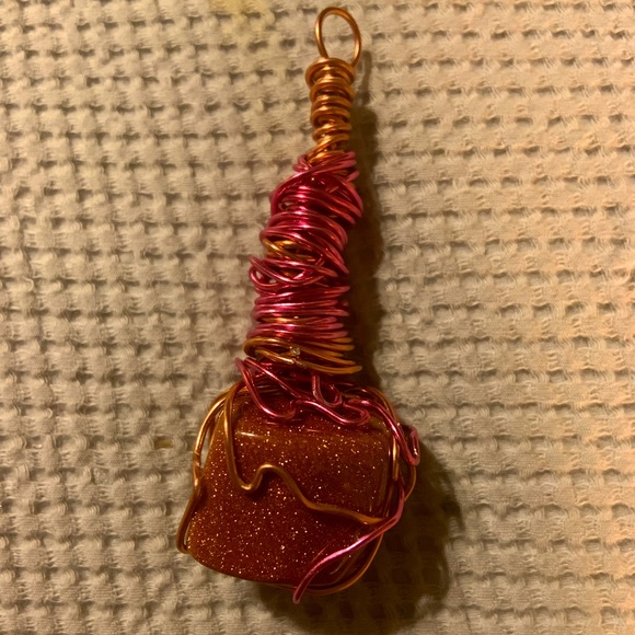 Handmade | Jewelry | New Handmade Pink And Rose Gold Wire Wrapped ...